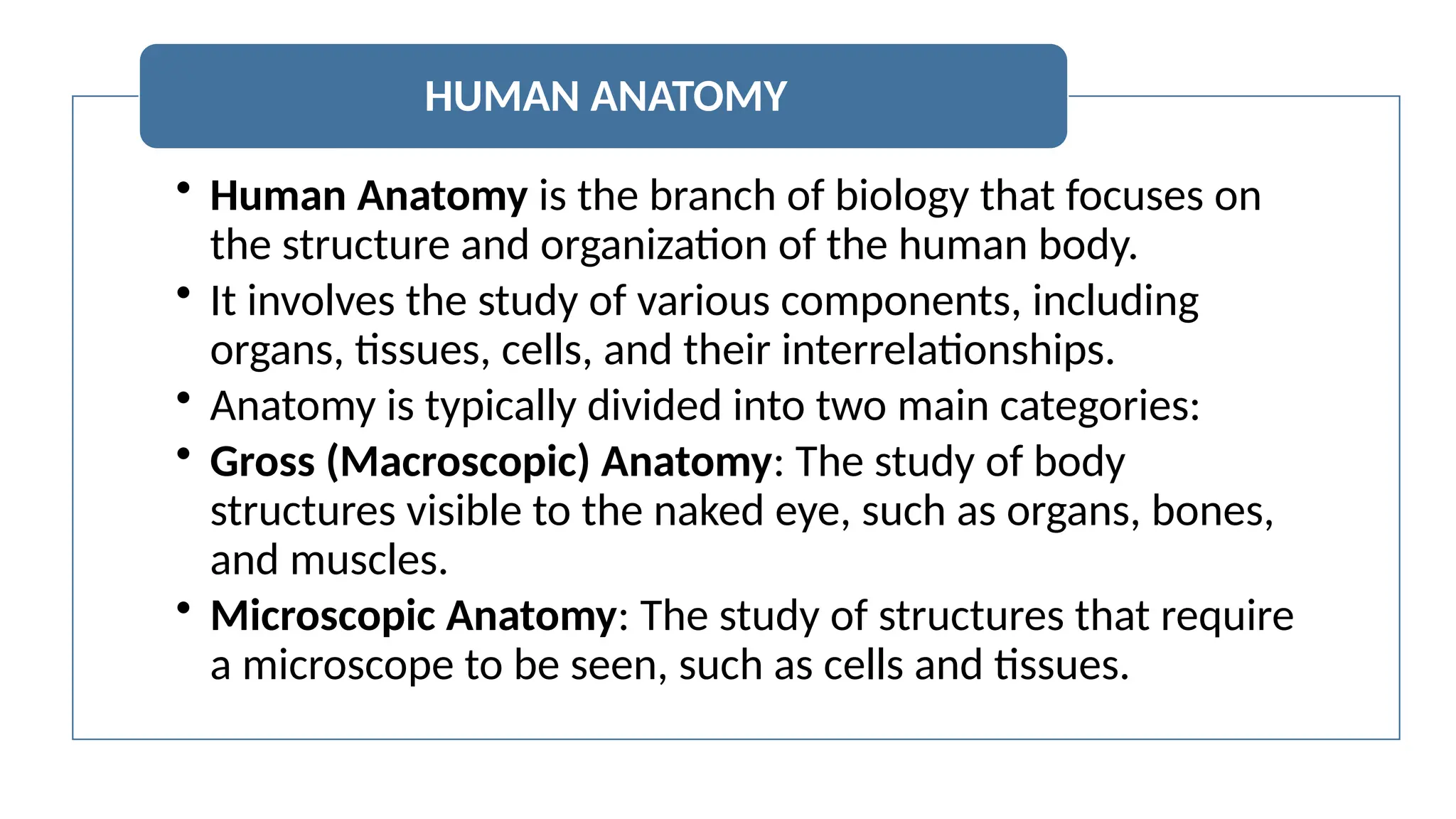 Introduction to Human Body for First Year B. Pharm | PPTX