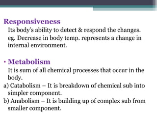 Introduction to Human Body Systems.ppt Unit I | PPT