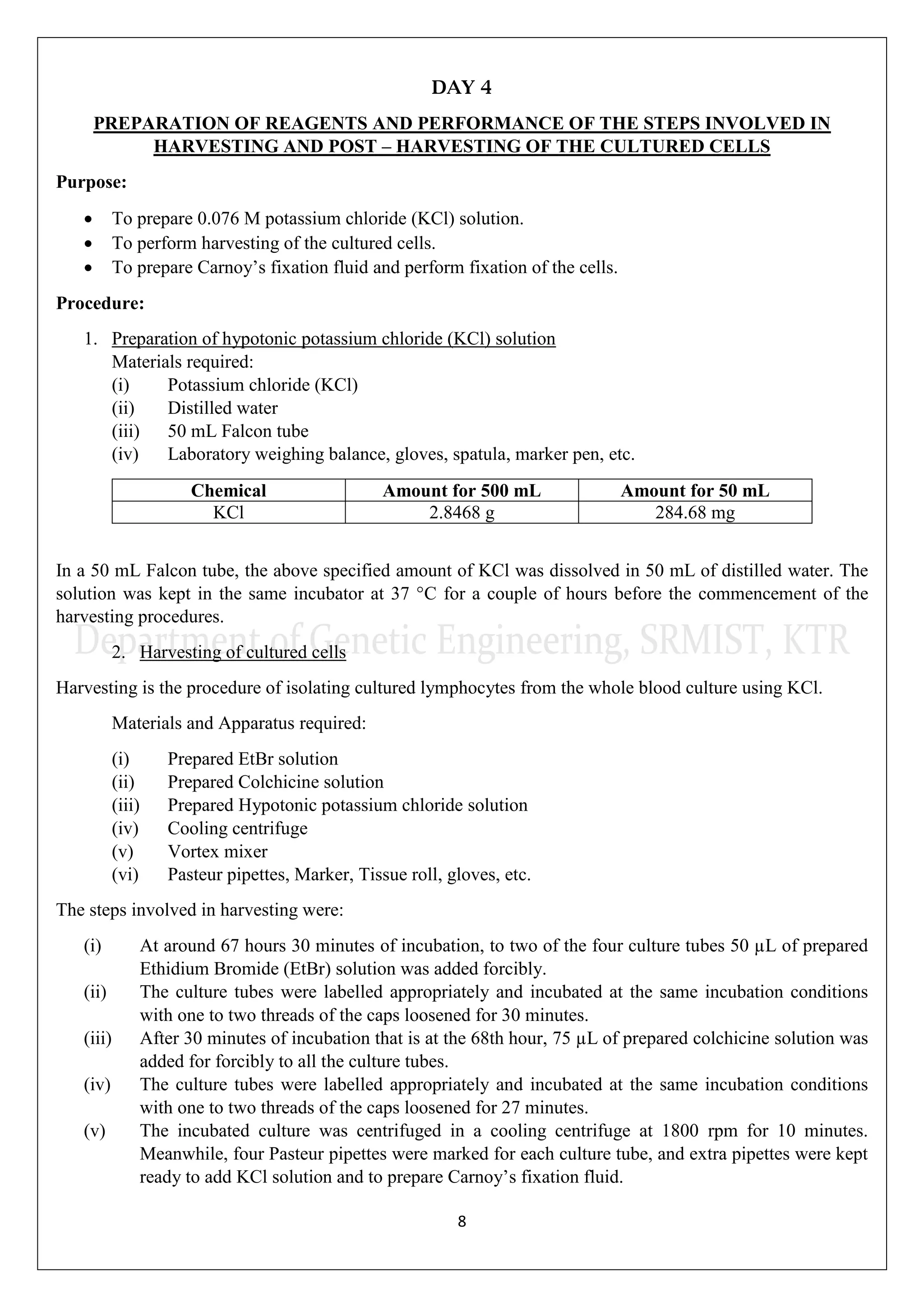 Introduction to HUMAN CHROMOSOME ANALYSIS: Conventional Karyotyping ...