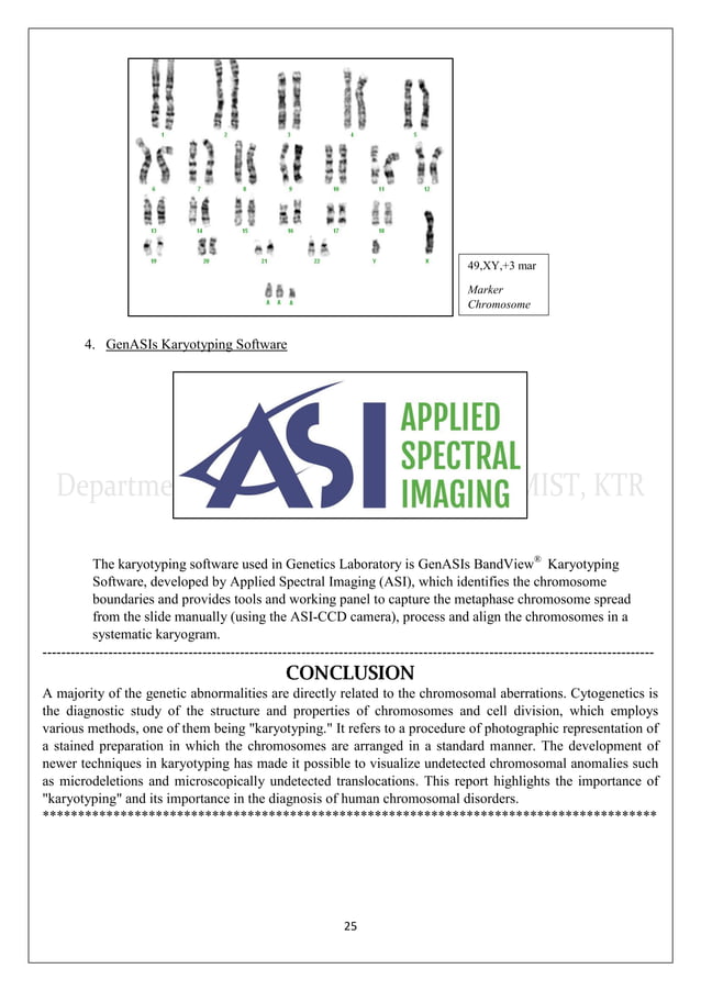 Introduction to HUMAN CHROMOSOME ANALYSIS: Conventional Karyotyping ...