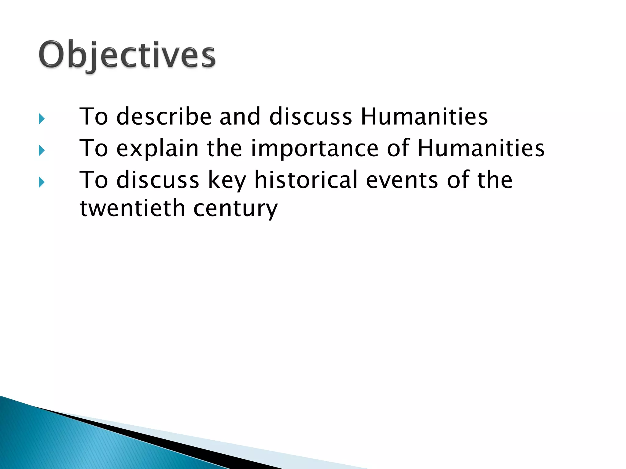 Introduction to humanities and history | PDF