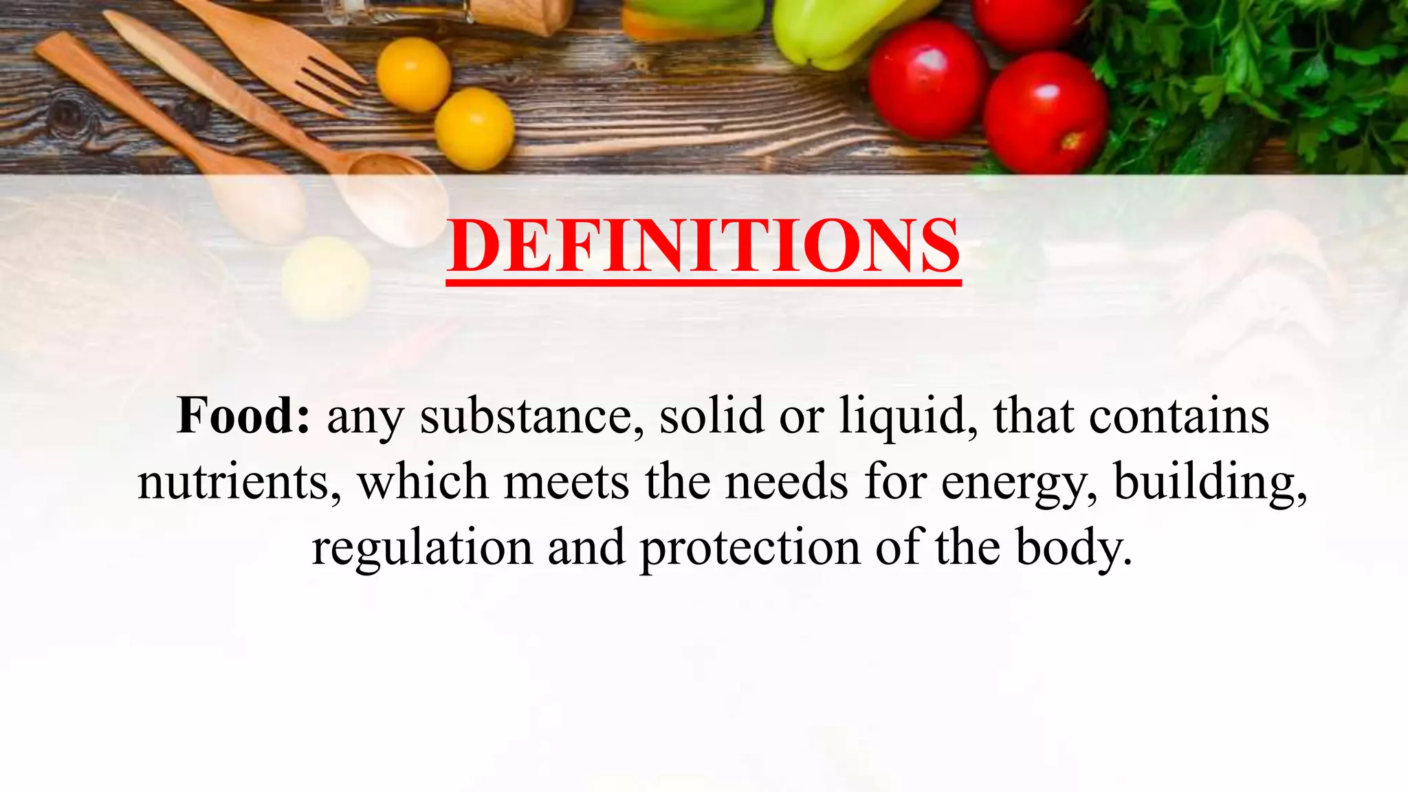 Introduction to human nutrition | PPTX