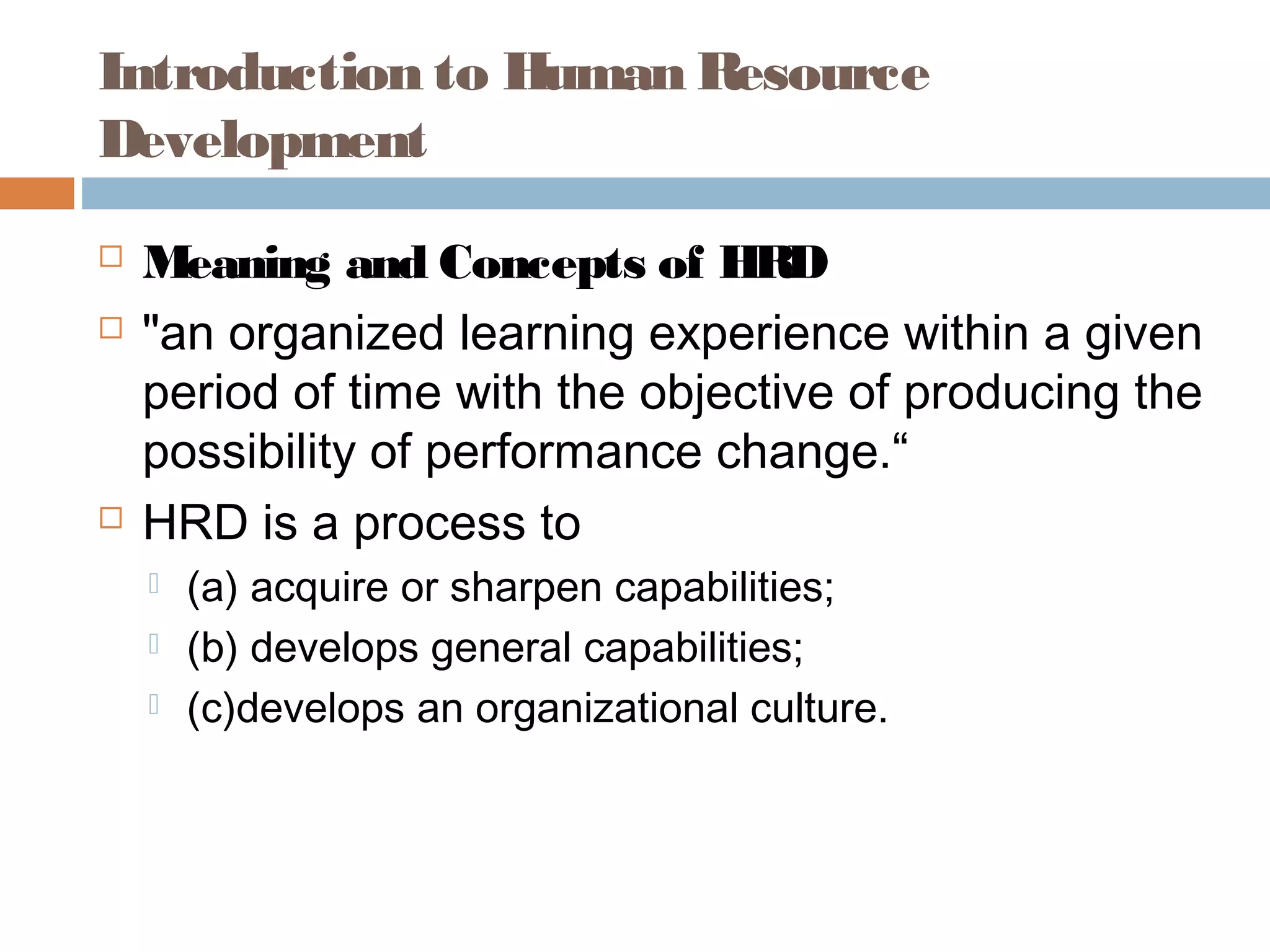 Introduction to human resource development | PPT | Human Resources ...