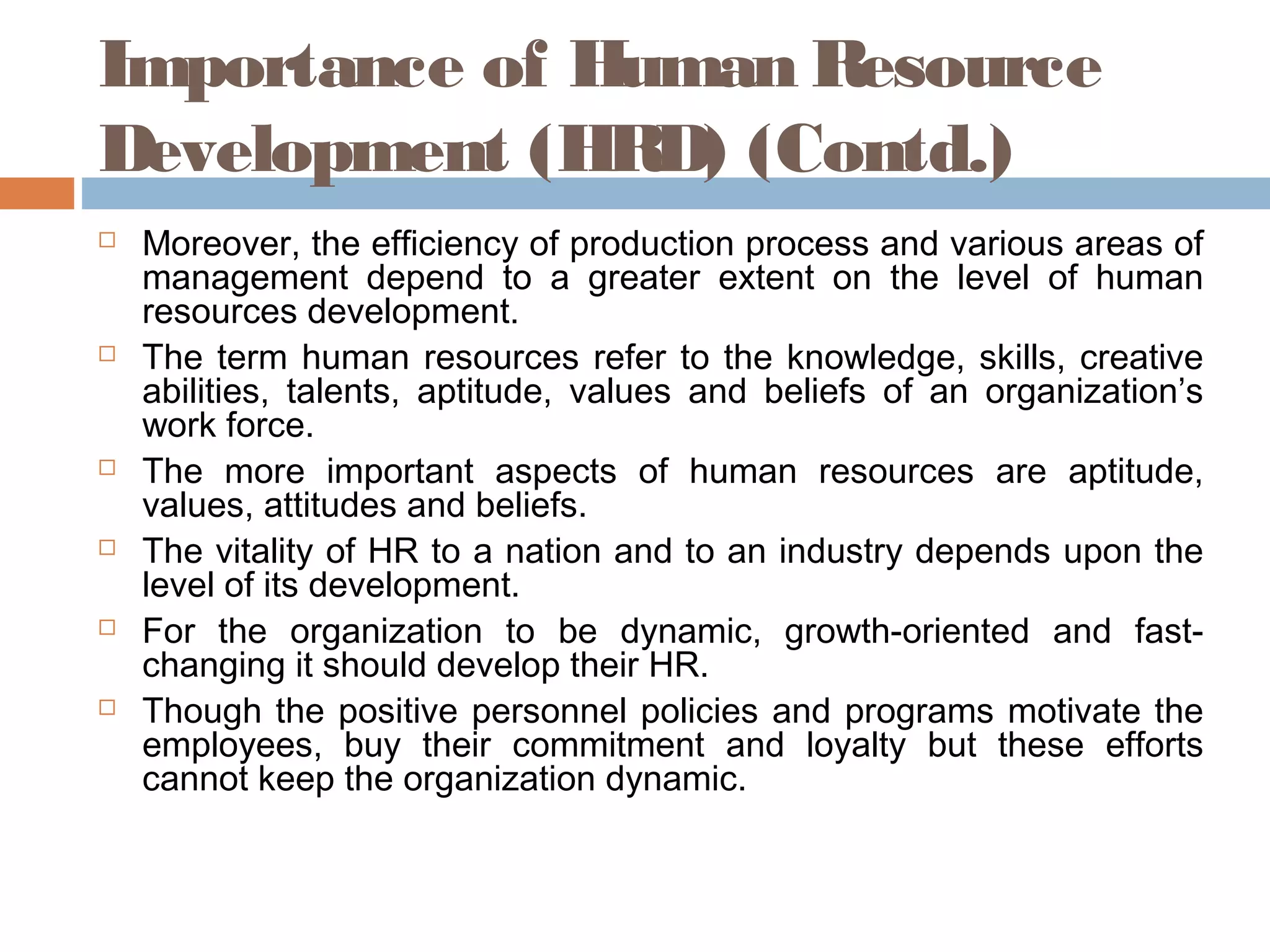 Introduction to human resource development | PPT | Human Resources ...