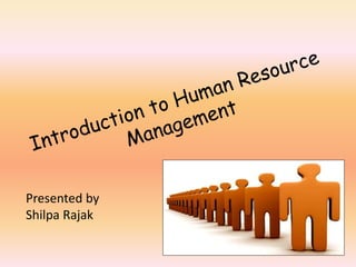 Introduction to human resource management | PPTX | Human Resources ...