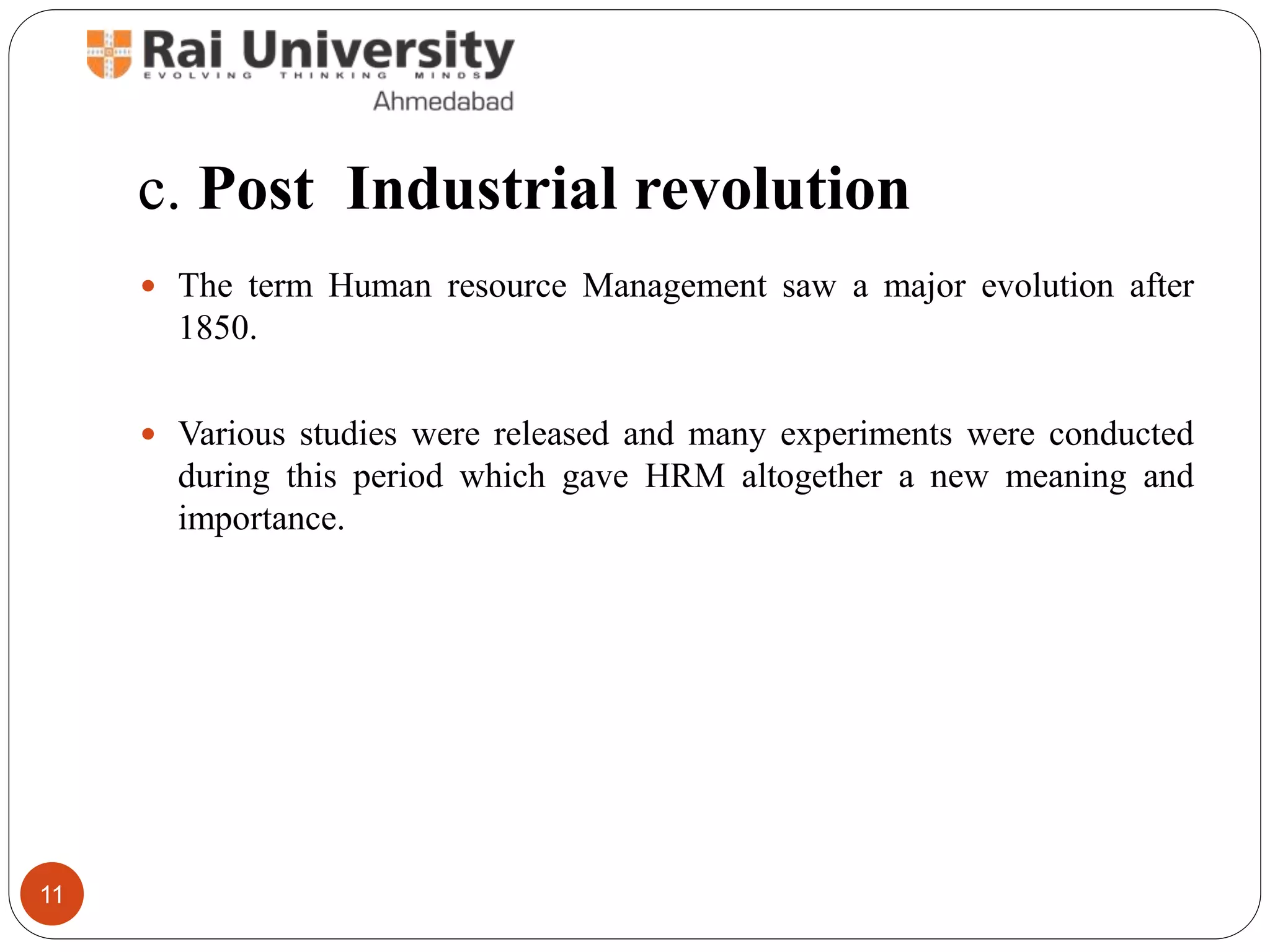 Introduction to Human Resource Management Evolution, Objective, Nature ...
