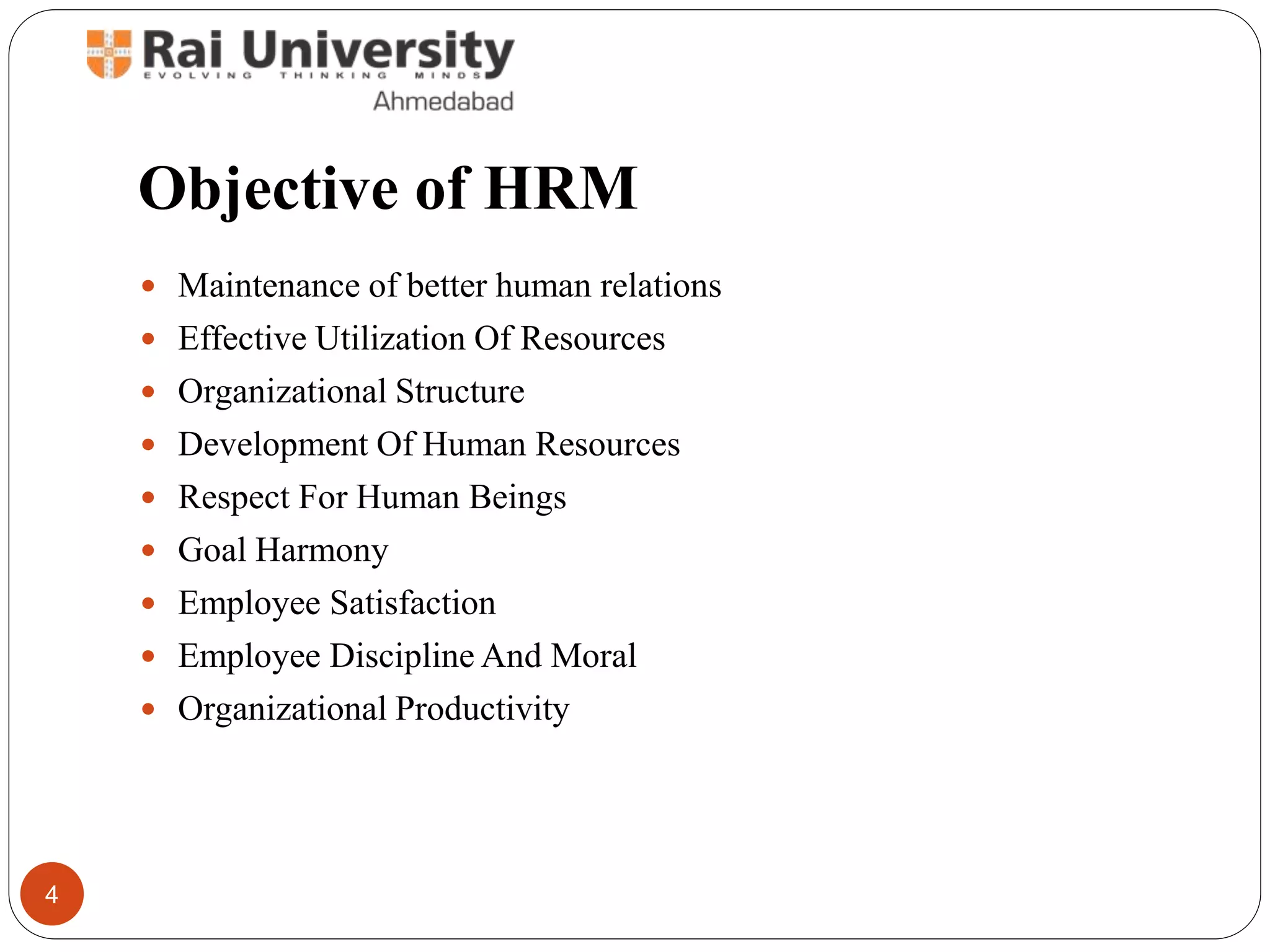 Introduction to Human Resource Management Evolution, Objective, Nature ...