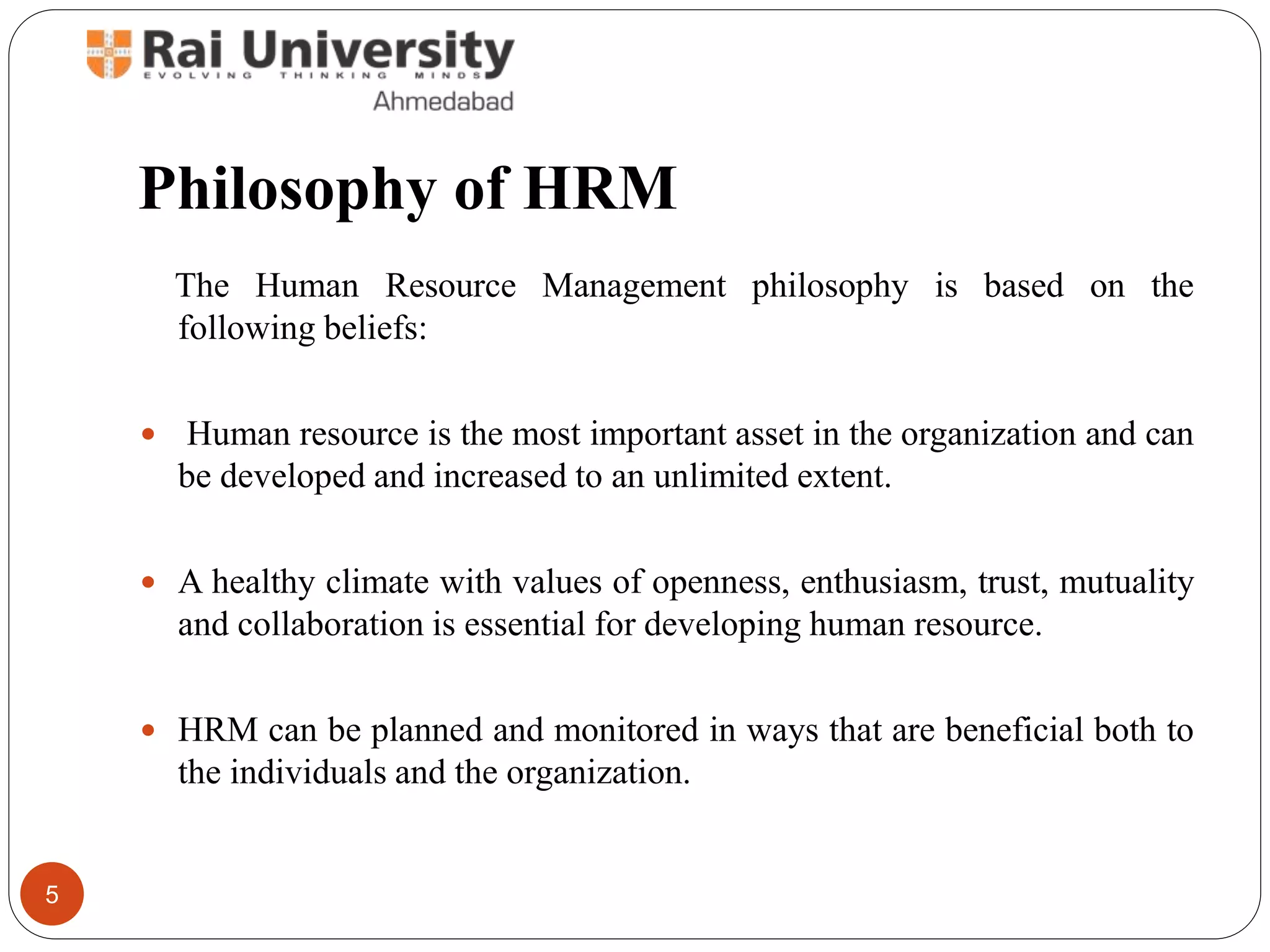 Introduction to Human Resource Management Evolution, Objective, Nature ...