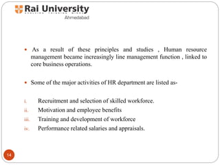 Introduction to Human Resource Management Evolution, Objective, Nature ...