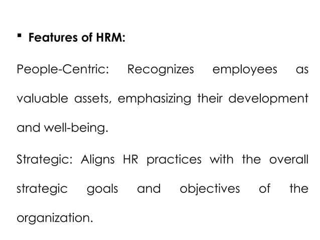 Introduction to Human Resource Management (HRM) | PPT