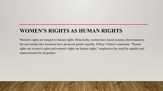 Introduction to human rights and its arguments | PPTX