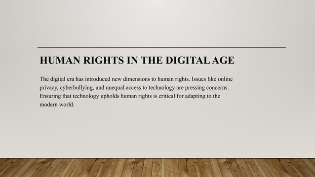 Introduction to human rights and its arguments | PPTX