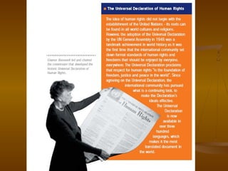 Introduction to human rights (1) | PPT | Politics