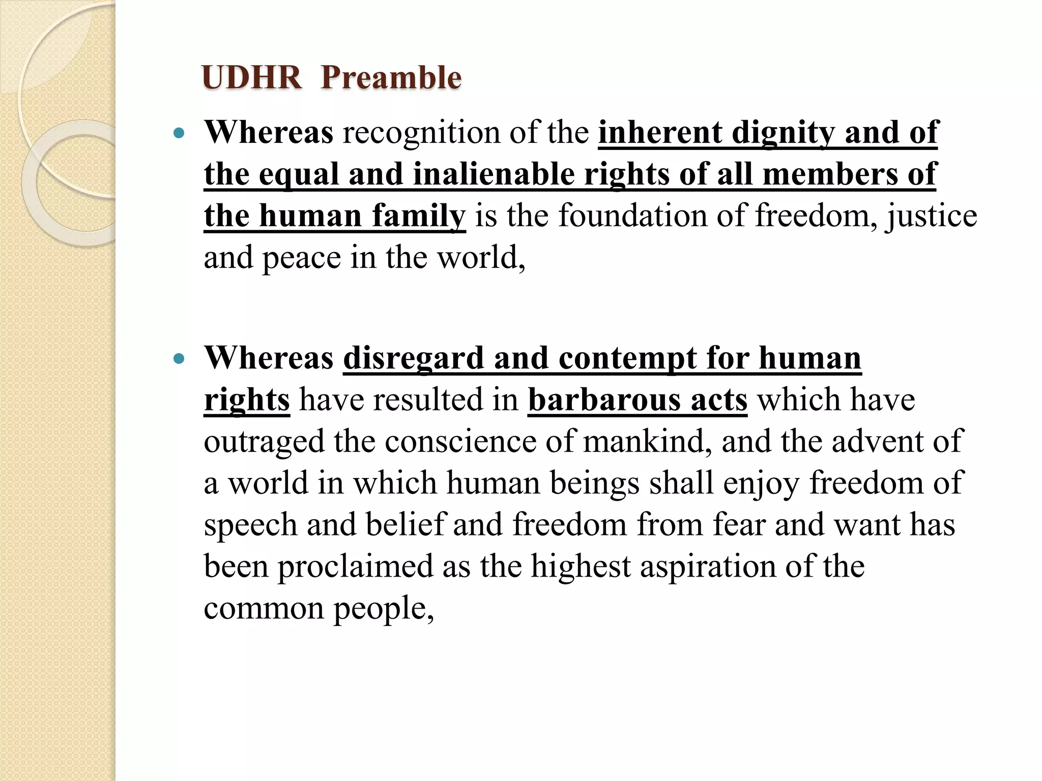 Introduction to human rights with a special focus on indian ...