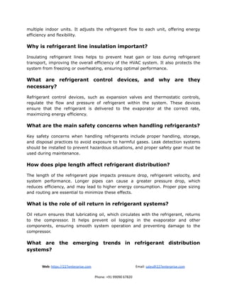 Introduction to HVAC Refrigerant Distribution Systems | PDF