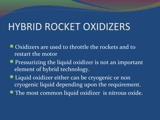 Introduction to Hybrid Rockets | PPT