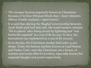 Charminar & City of Nizams, Hyderabad | PPTX