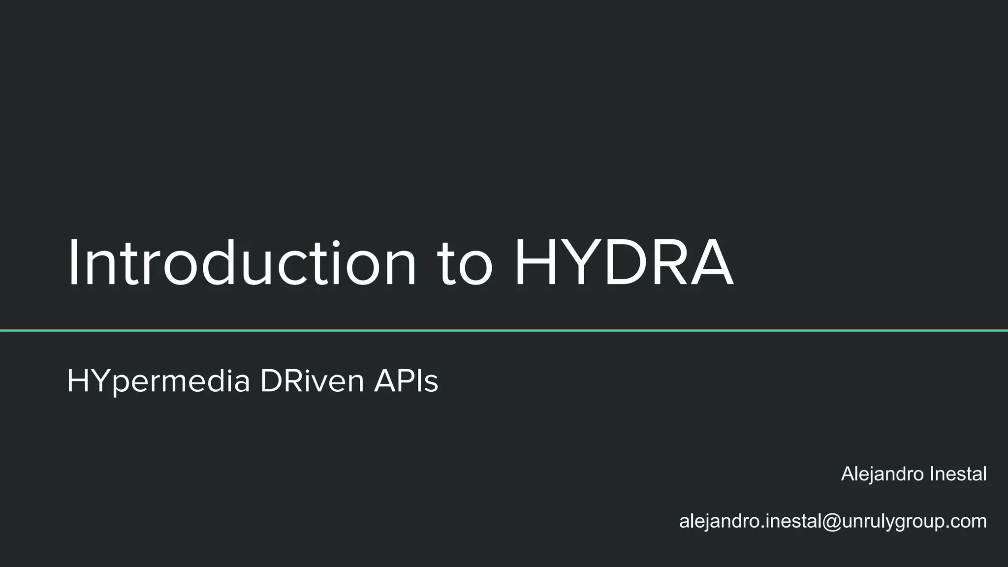 Introduction to Hydra | PPTX