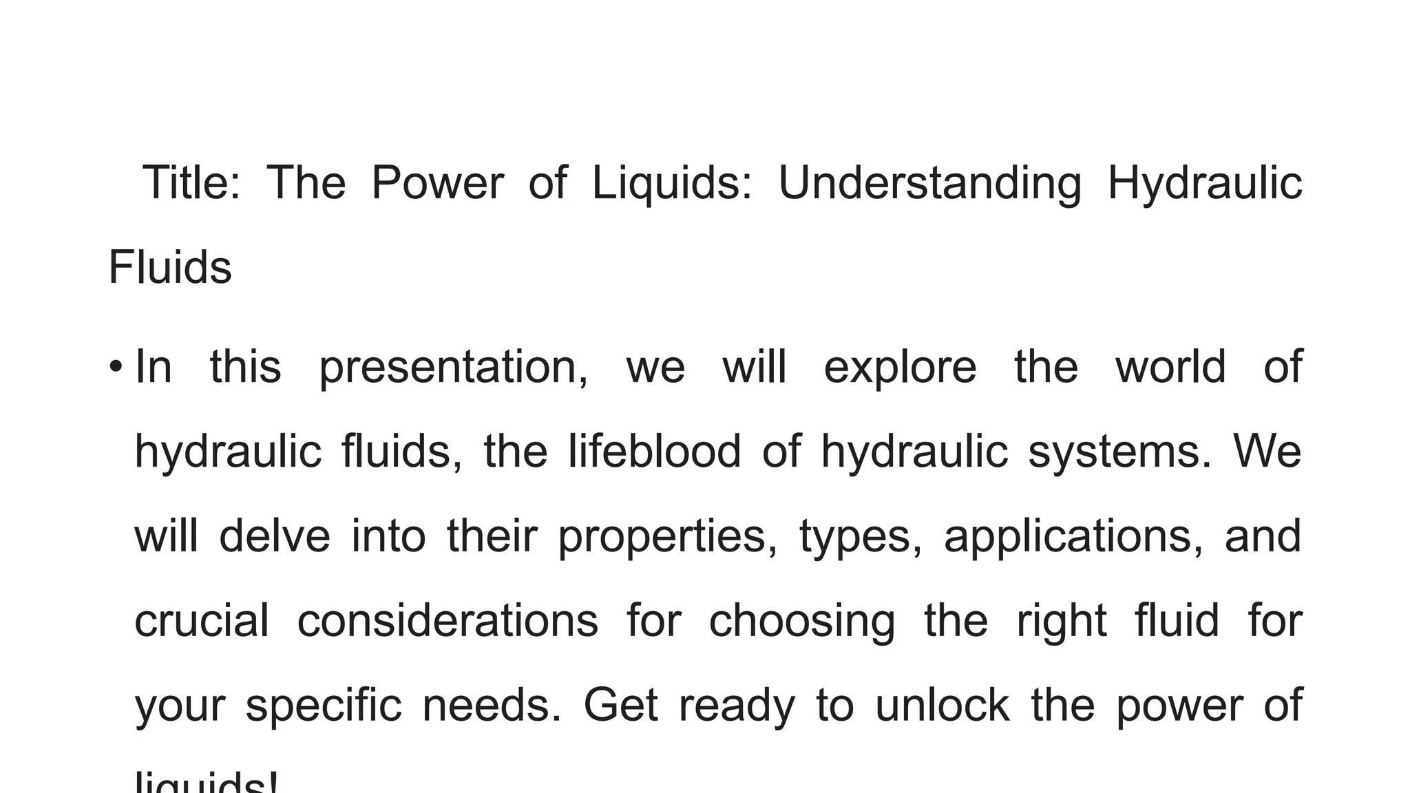 introduction to hydraulic fluid and its properties.pptx