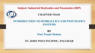 Introduction To Hydraulics And Pneumatics PPT, 40% OFF