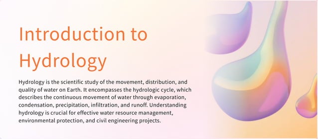 Introduction to Hydrology Hydrologic cycle | PPT