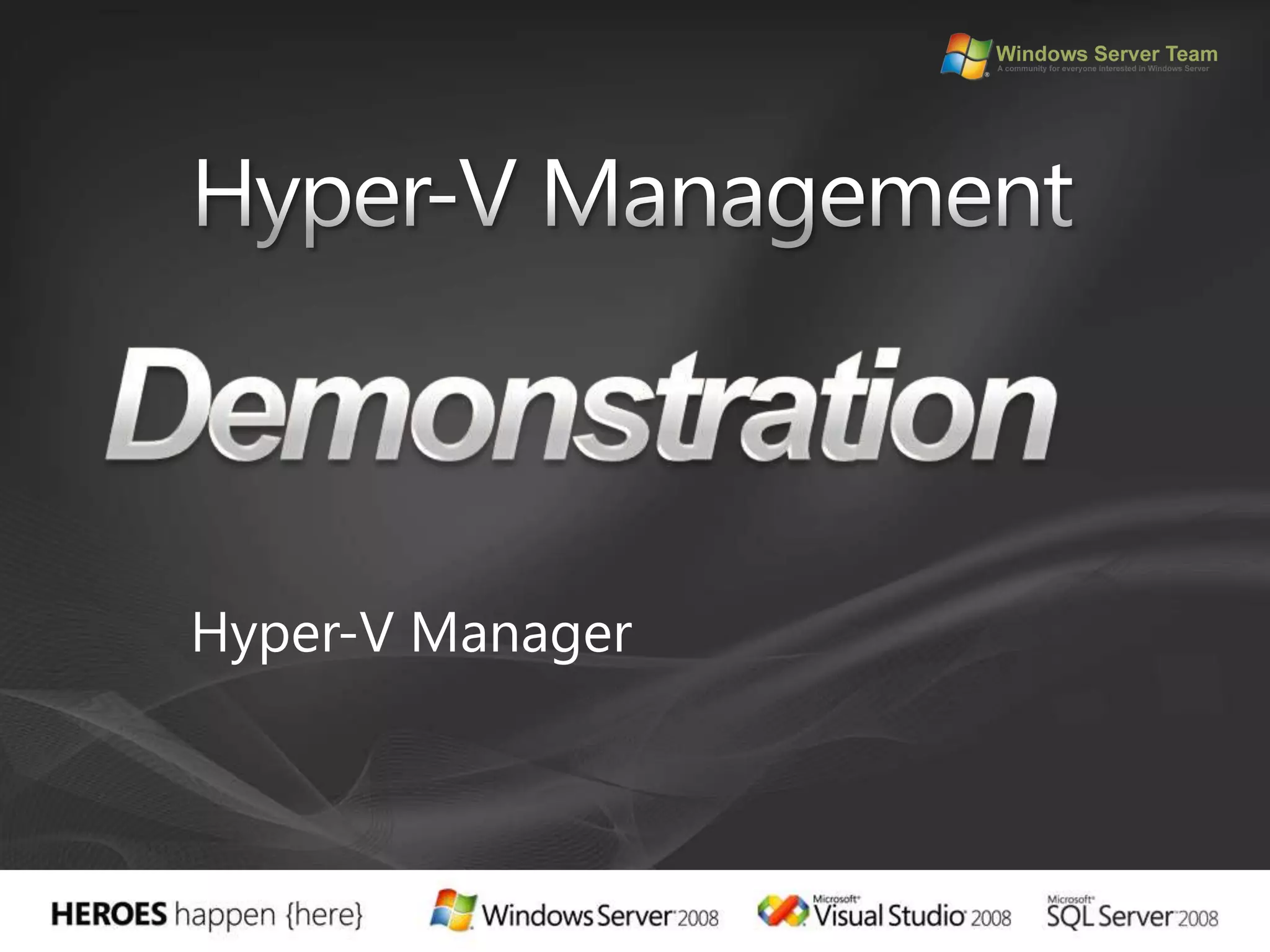 Introduction to Hyper-V | PPTX