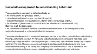 IntroductiontoIBPsychologyPPT - beginner's guide | PPTX