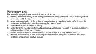 IntroductiontoIBPsychologyPPT - beginner's guide | PPTX