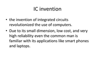 Introduction to ic | PDF