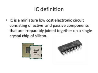 Introduction to ic | PPT | Free Download