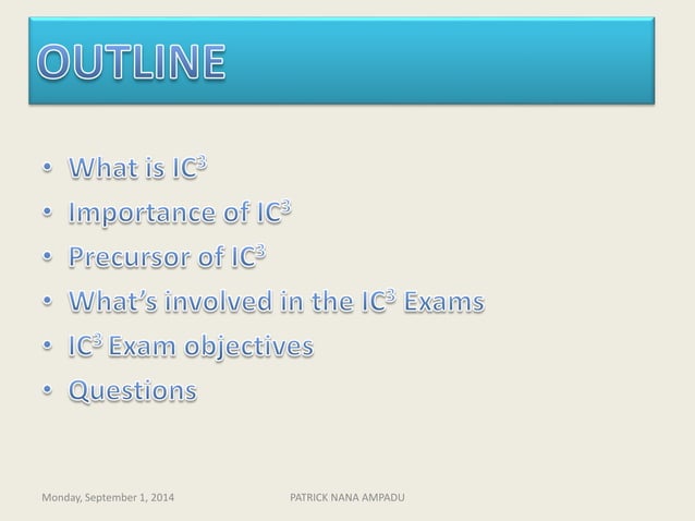 Introduction to ic3 | PPT