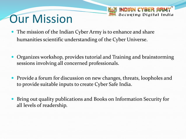 Indian Cyber Army | PPTX