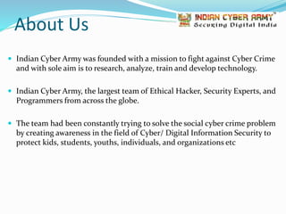 Indian Cyber Army | PPT | Free Download