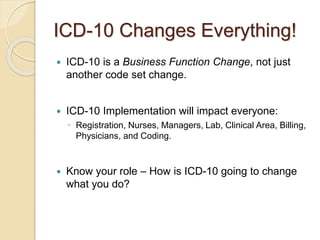 Introduction to ICD-10 4.23.15.ppt | Surgery | Medical Health