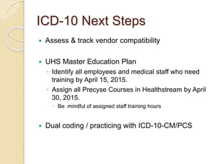 Introduction to ICD-10 4.23.15.ppt | Surgery | Medical Health