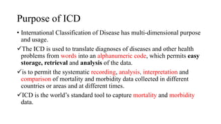 Introduction to ICD /health care code set | PPTX