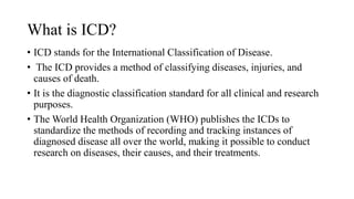 Introduction to ICD /health care code set | PPTX