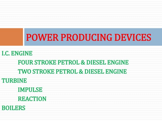 Introduction to ic engines | PPT