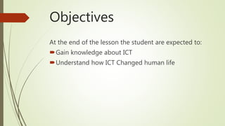 Introduction to ICT. | PPT