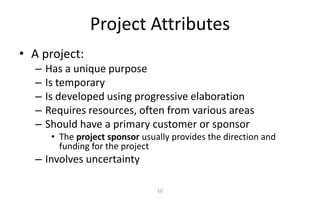 Introduction to ict project management | PPTX
