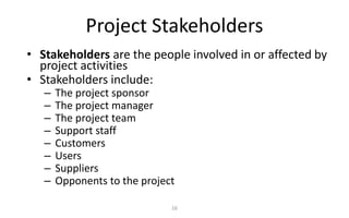 Introduction to ict project management | PPTX