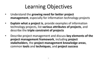 Introduction to ict project management | PPTX