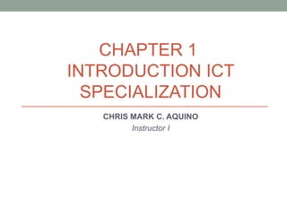 Introduction To Information Communication Technology | PPT