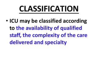 INTRODUCTION TO ICU | PPTX