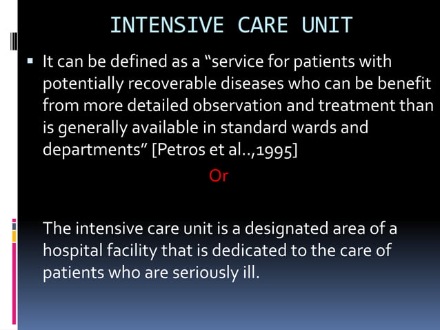 Introduction to ICU Basics in ICU | PPTX