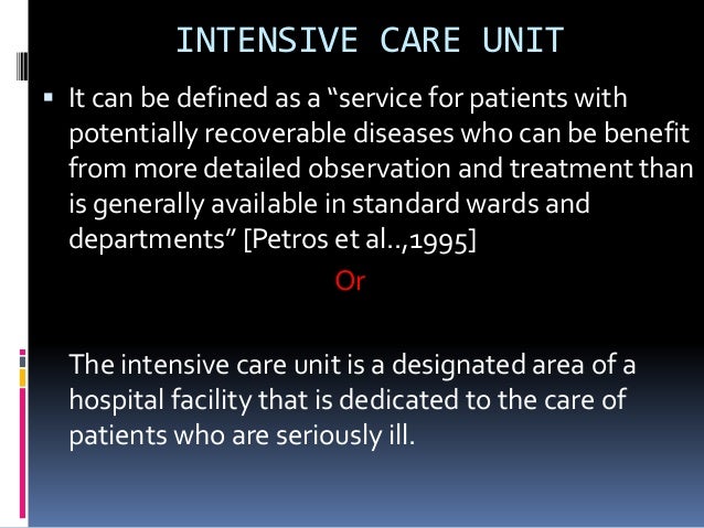 Introduction to ICU Basics in ICU