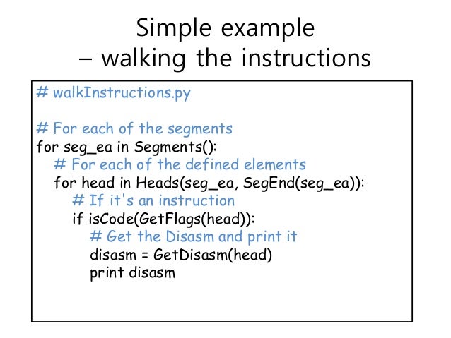 Introduction to ida python