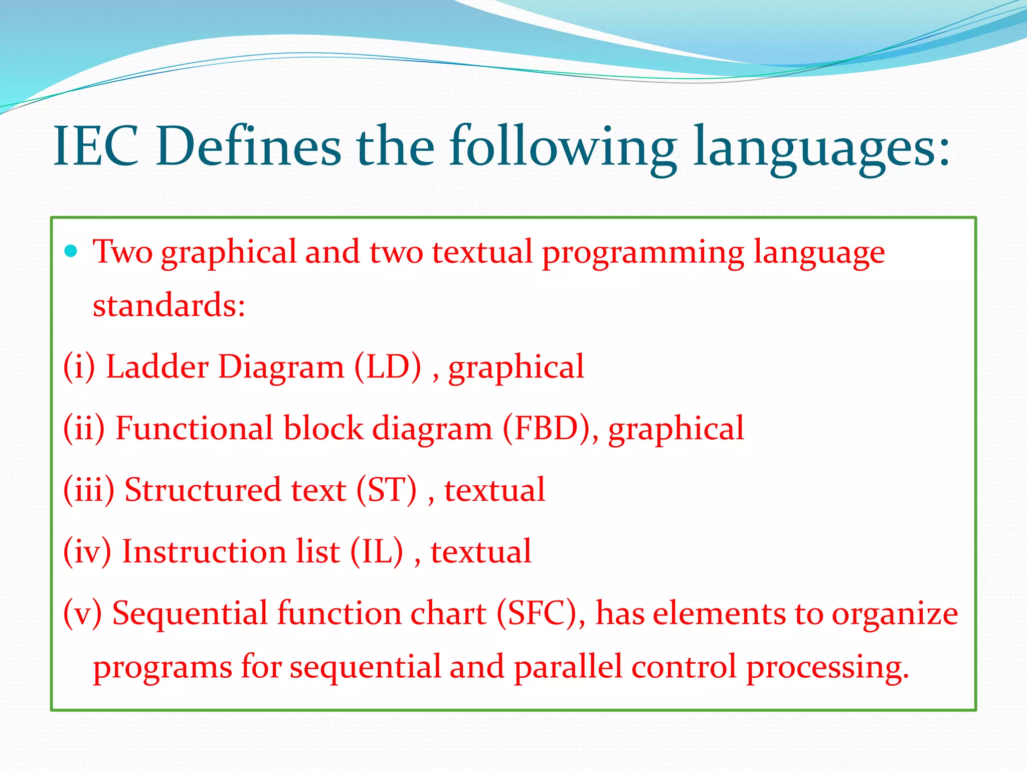 Introduction to iec 61131 3 | PPTX
