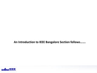 Introduction to ieee standards development - Bangalore Section | PDF