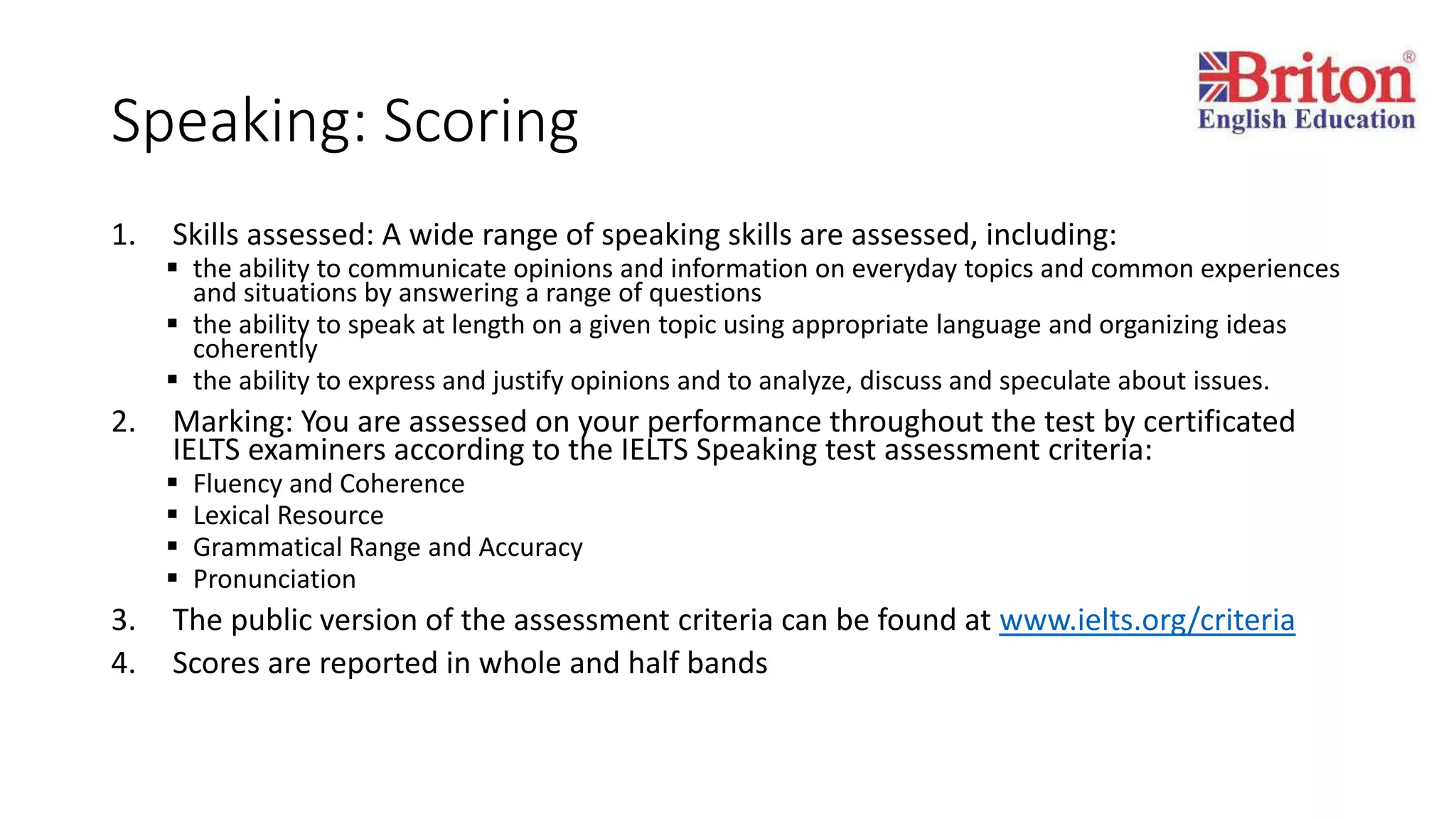 Introduction to ielts | PPTX